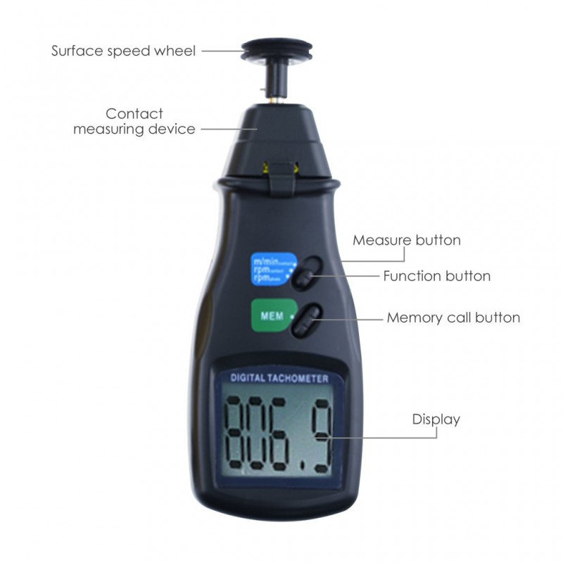 Digital tachométer DT-6236B
